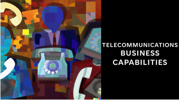Customizable Telecommunications Business Capabilities Map
