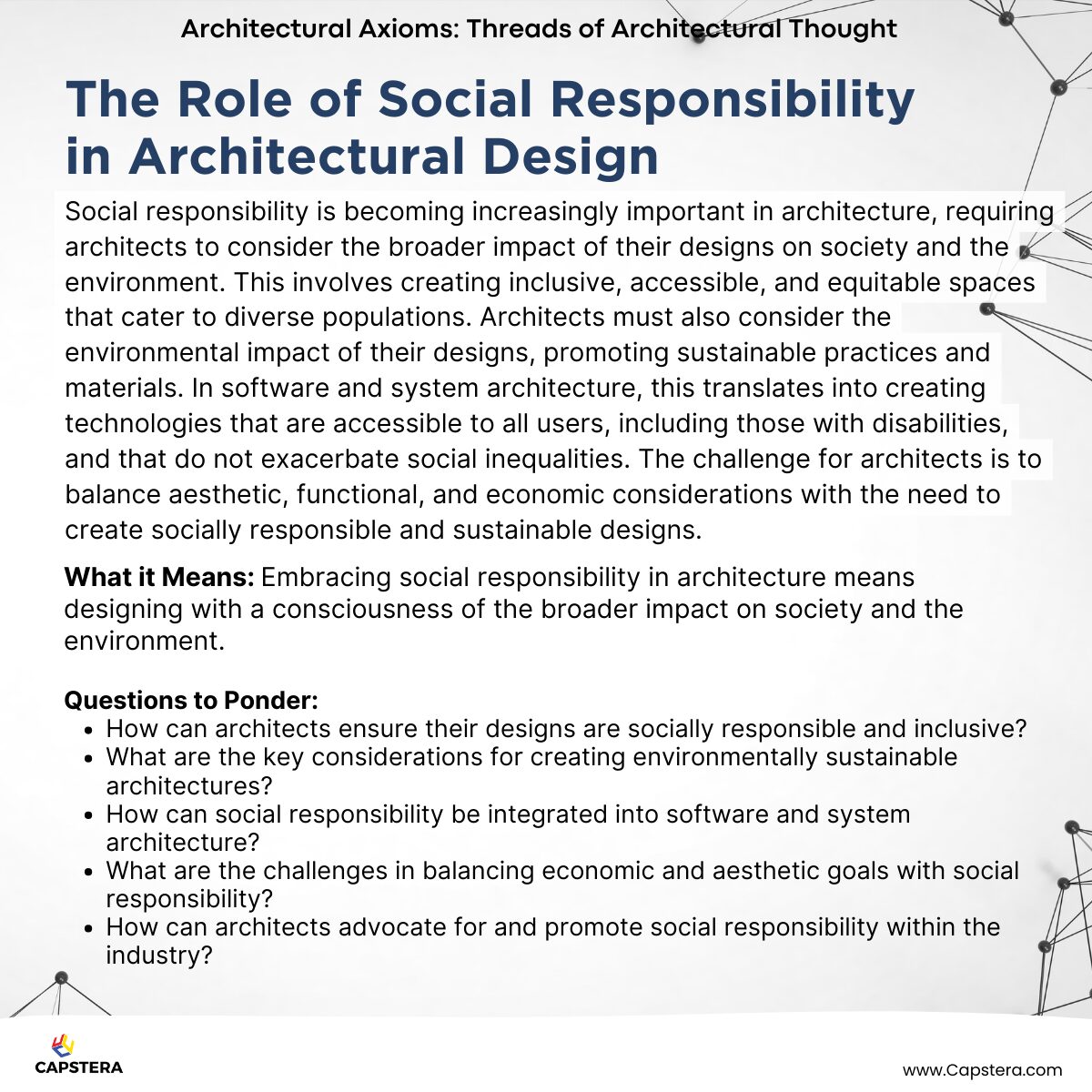 The Role of Social Responsibility in Architectural Design – Capstera