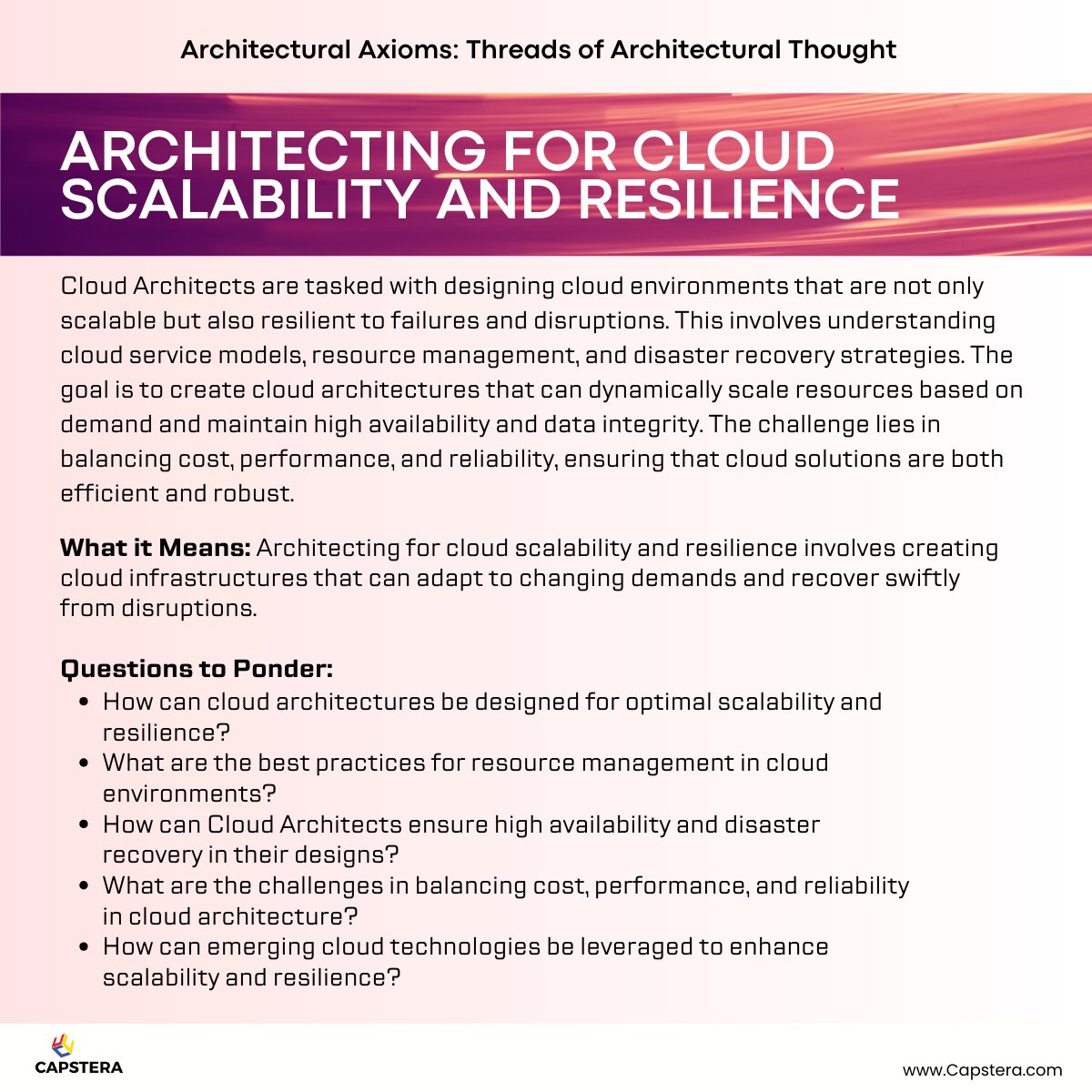 Architecting for Cloud Scalability and Resilience